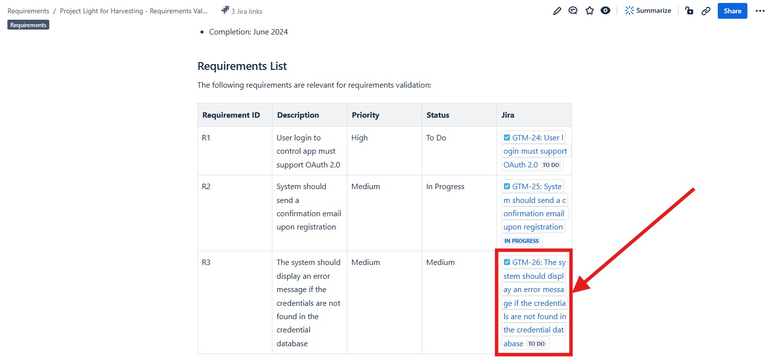 How To Create A Jira Issue In A Confluence Page The Requirements Engineer