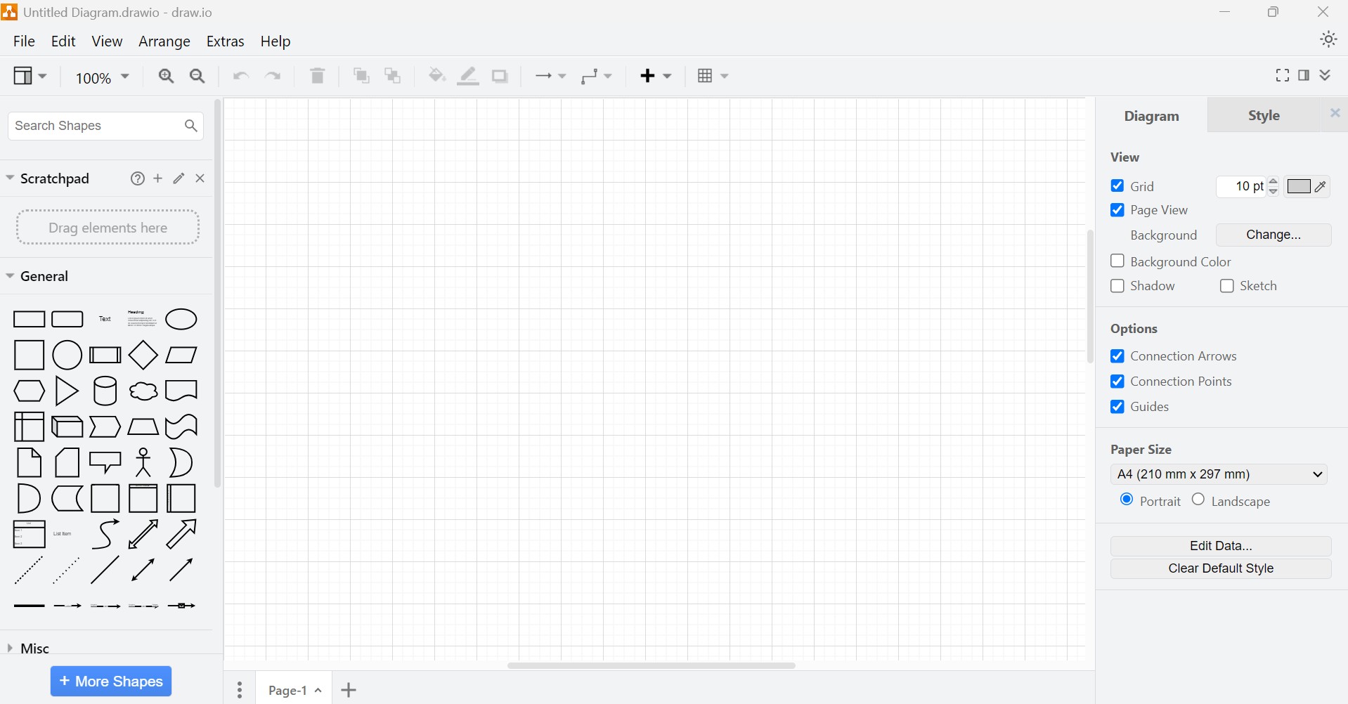 How to Create a Blank Diagram in draw.io | The Requirements Engineer
