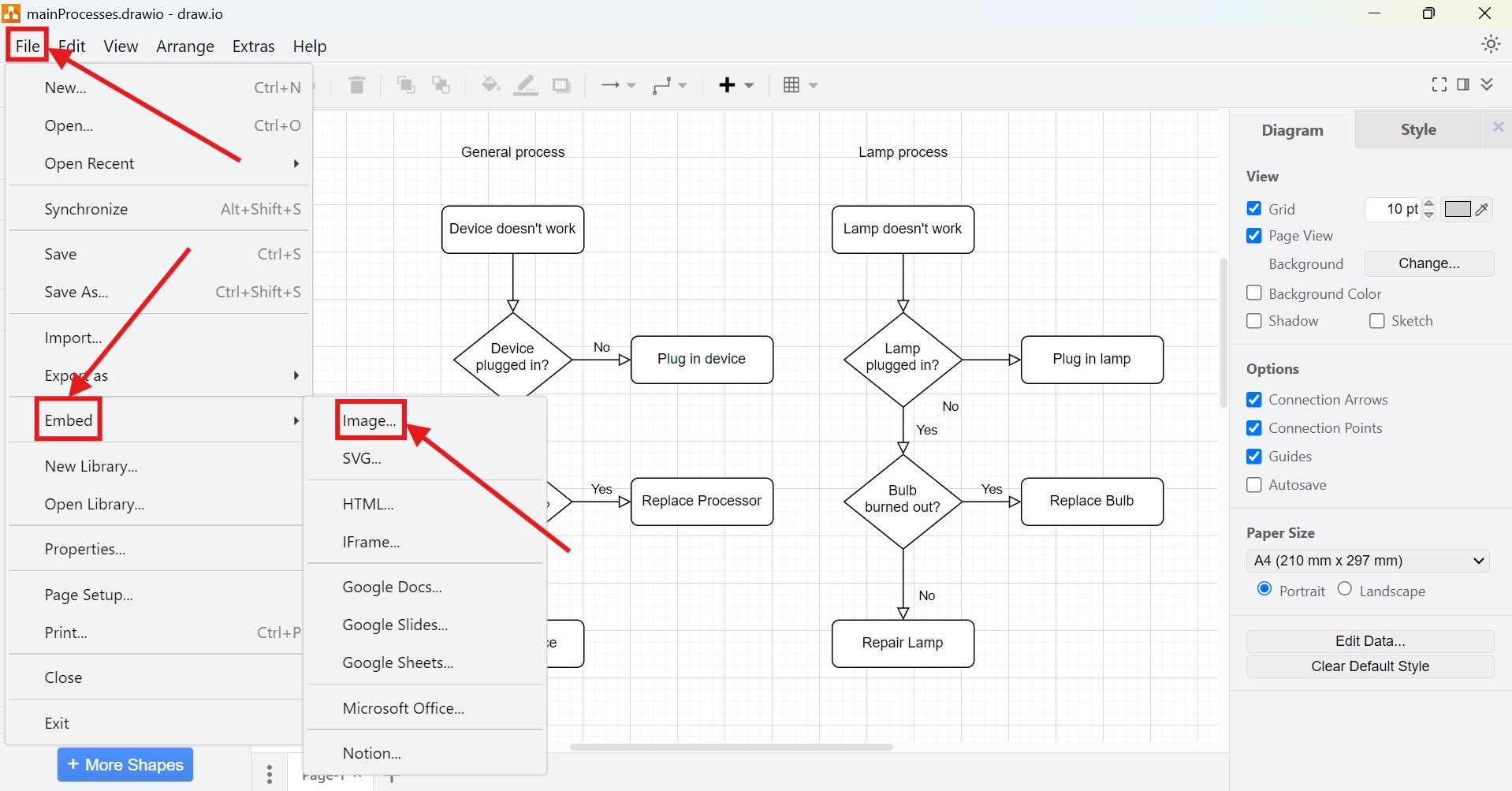 How to Embed a draw.io Diagram with an HTML Tag | The Requirements Engineer
