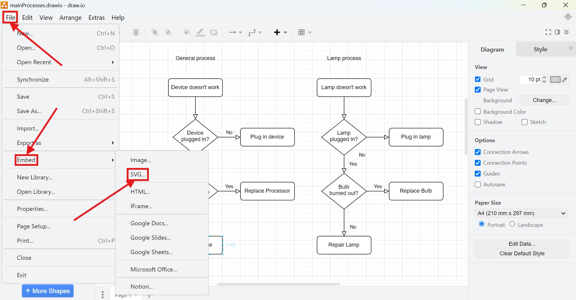 How to Embed a draw.io Image Tag | The Requirements Engineer