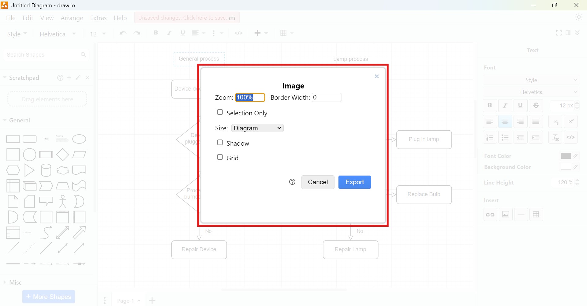 How to Export a Diagram as JPEG in draw.io | The Requirements Engineer