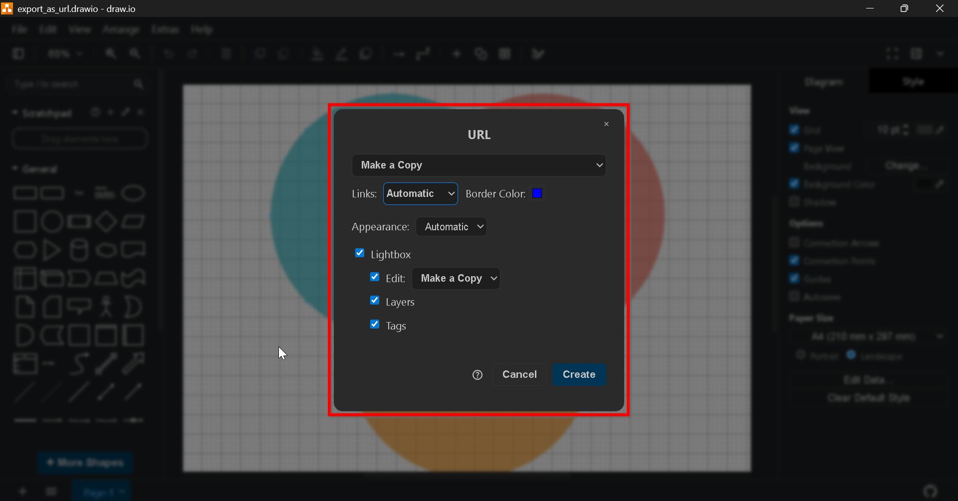 How to Export a Diagram to URL in draw.io | The Requirements Engineer