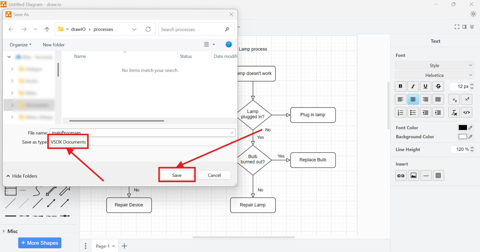 How to Export a Diagram to VSDX in draw.io | The Requirements Engineer