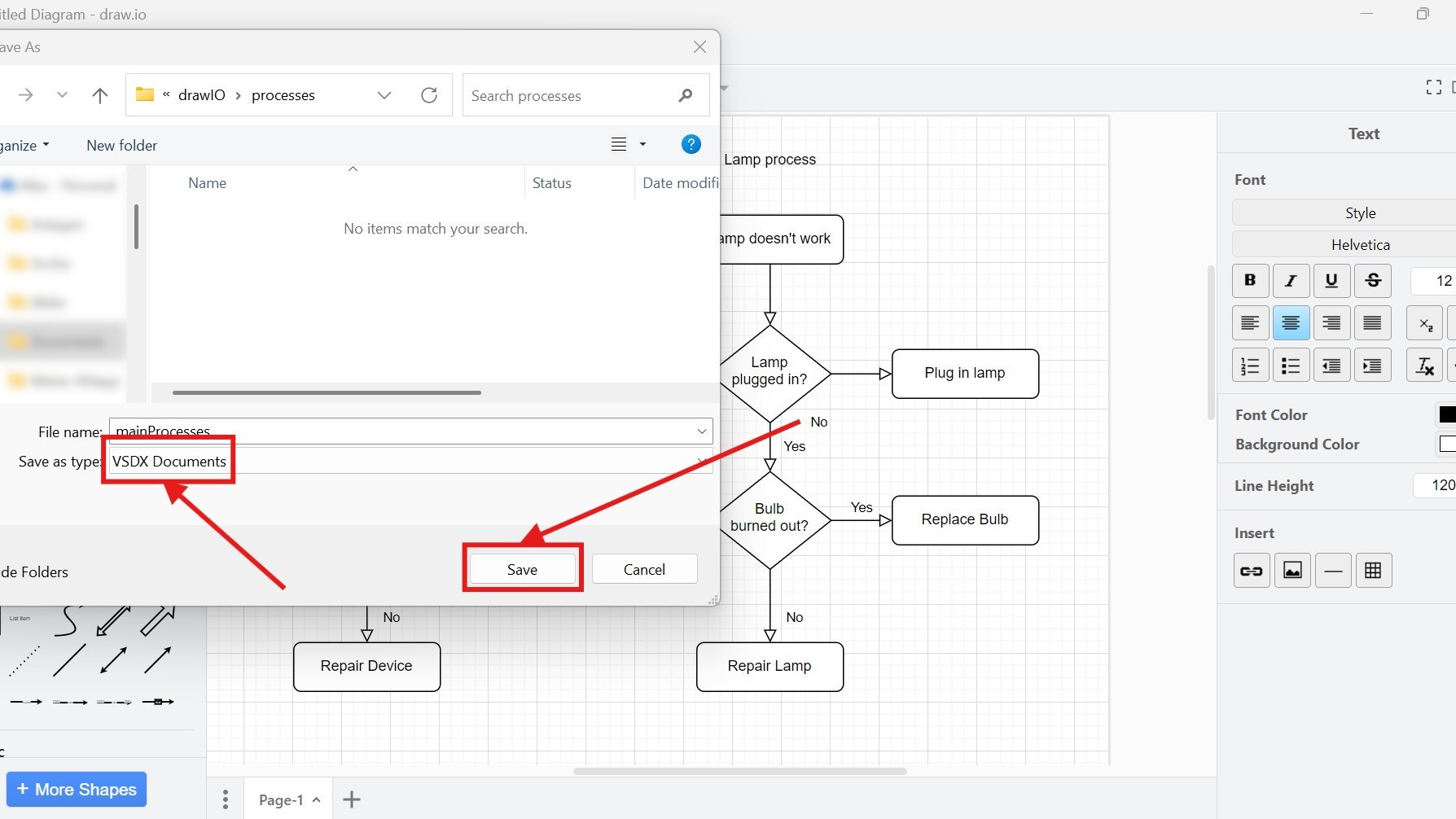 How to Export a Diagram to VSDX in draw.io | The Requirements Engineer