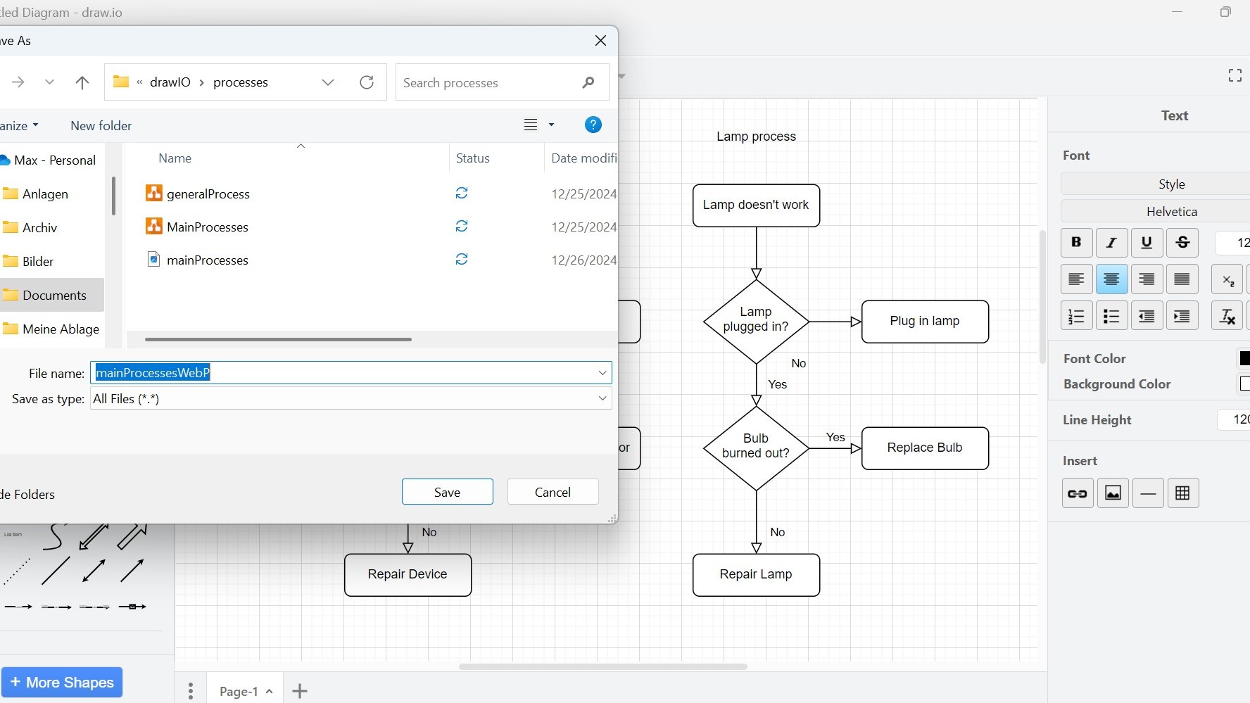 How to Export a Diagram to WebP in draw.io | The Requirements Engineer