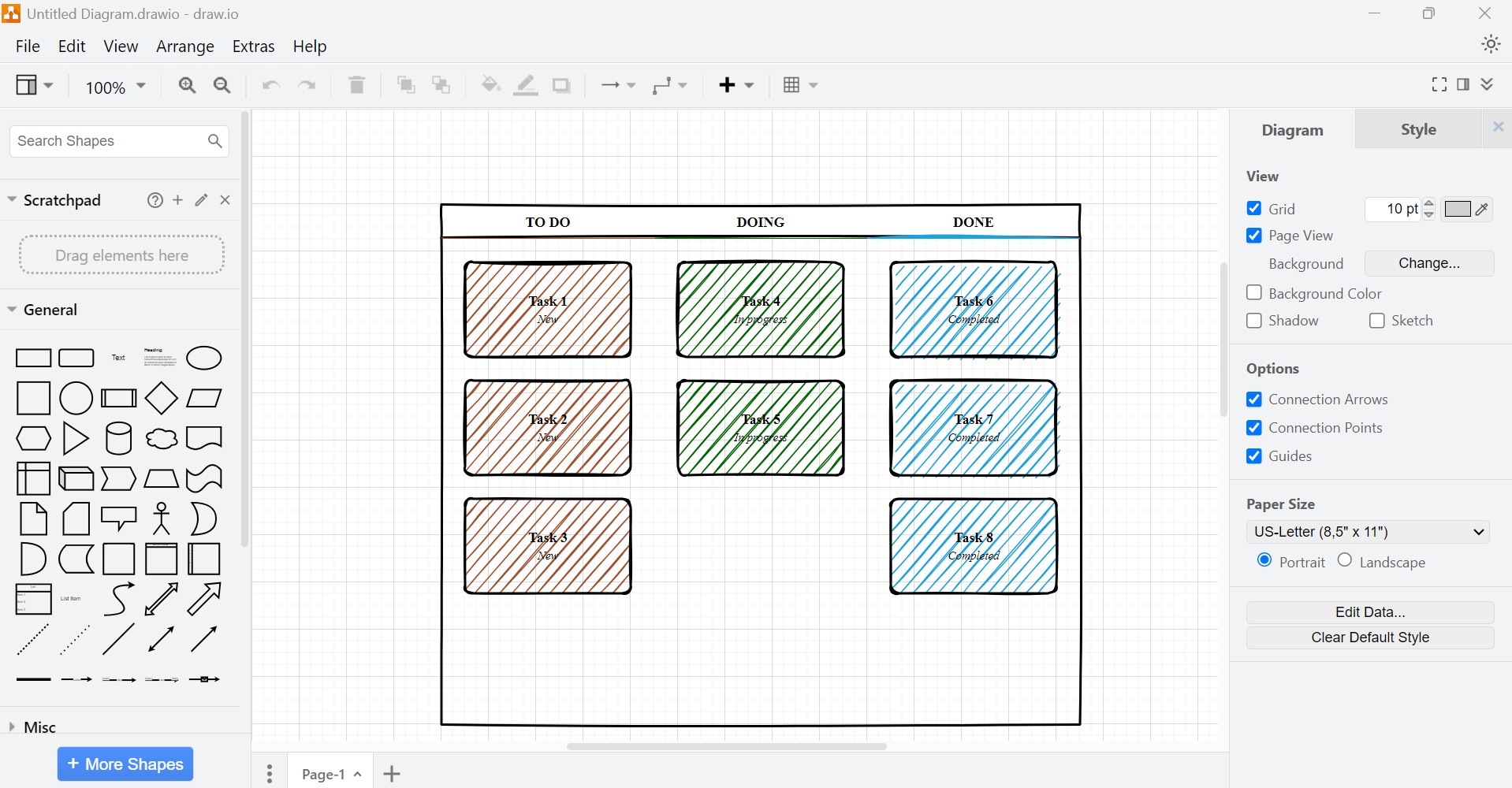 How to Create a Diagram using Templates in draw.io | The Requirements ...