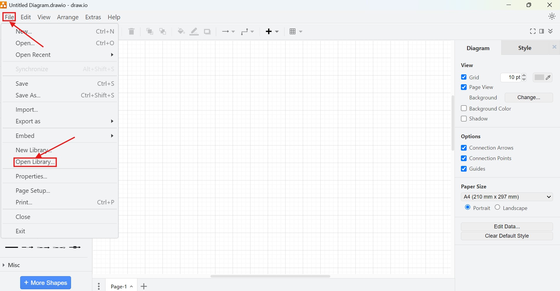 How to Open a Library in Draw.io: A Step-by-Step Guide | The Requirements Engineer