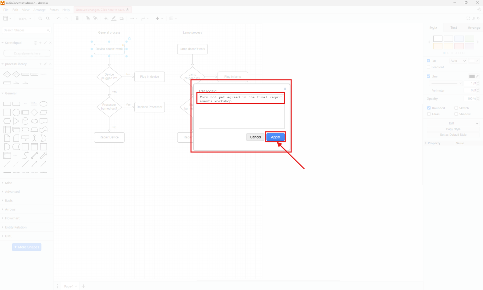 How to Edit Tooltip in draw.io: A Simple Guide | The Requirements Engineer
