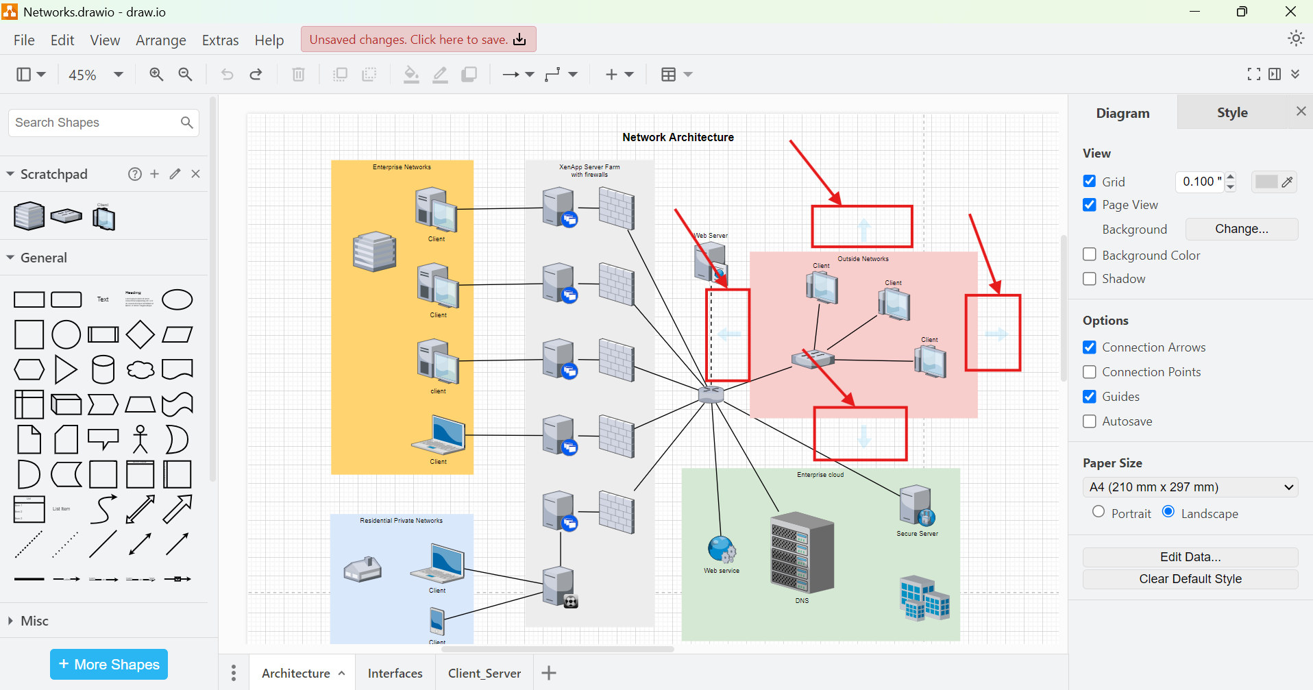 Connection Arrows and Points in draw.io | The Requirements Engineer