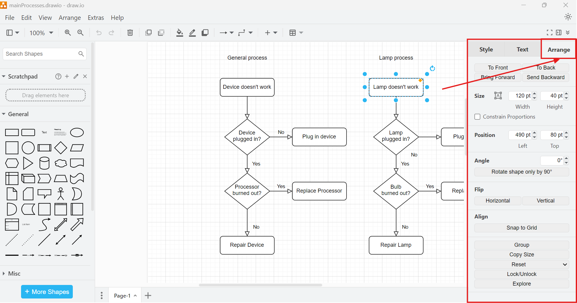 How to Activate the Format View in draw.io | The Requirements Engineer