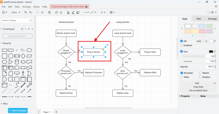 How to Change Geometry in draw.io | The Requirements Engineer