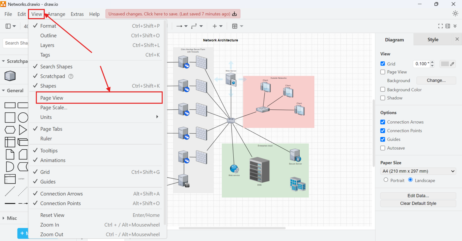 Adding and Using a New Page Tab in draw.io | The Requirements Engineer