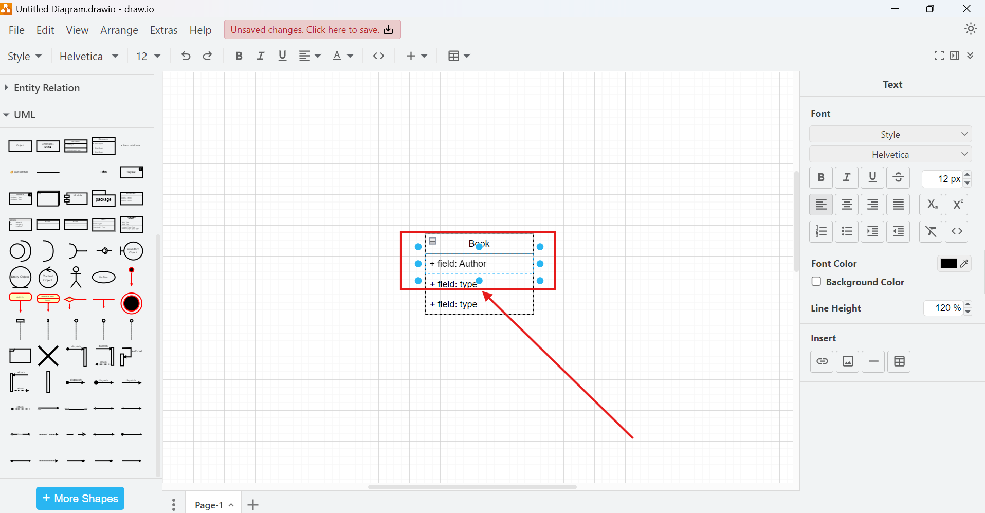 Model UML Class Attributes in draw.io | The Requirements Engineer