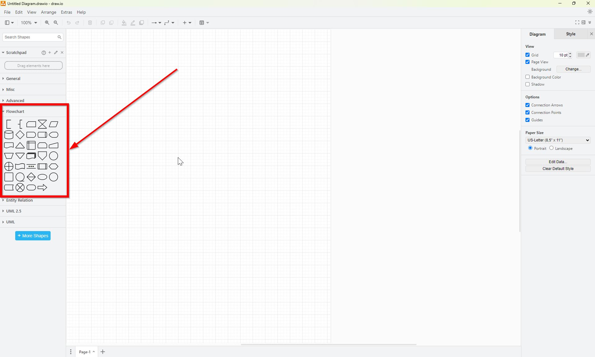 How to Create a Flowchart Example with draw.io | The Requirements Engineer
