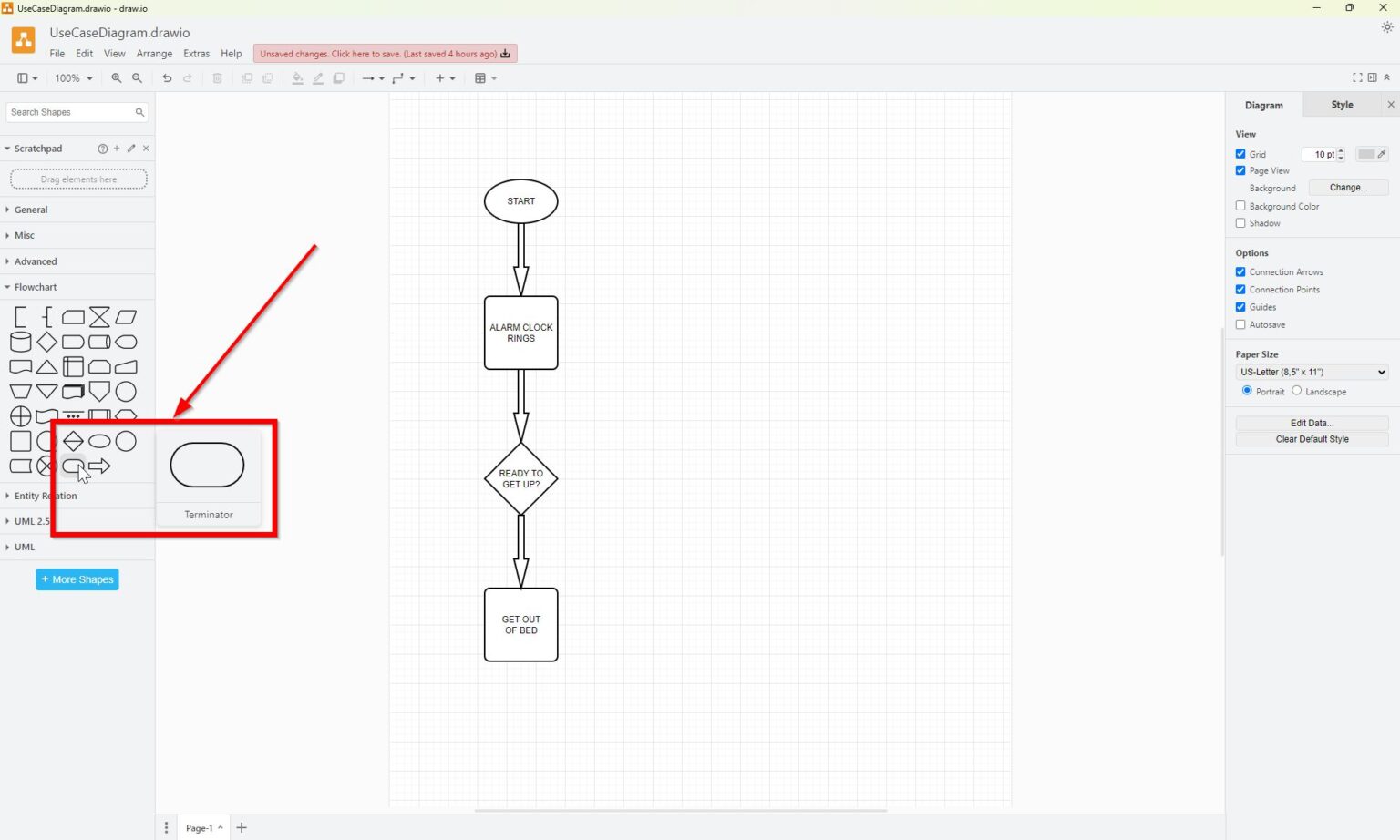 How to Create a Flowchart Example with draw.io | The Requirements Engineer