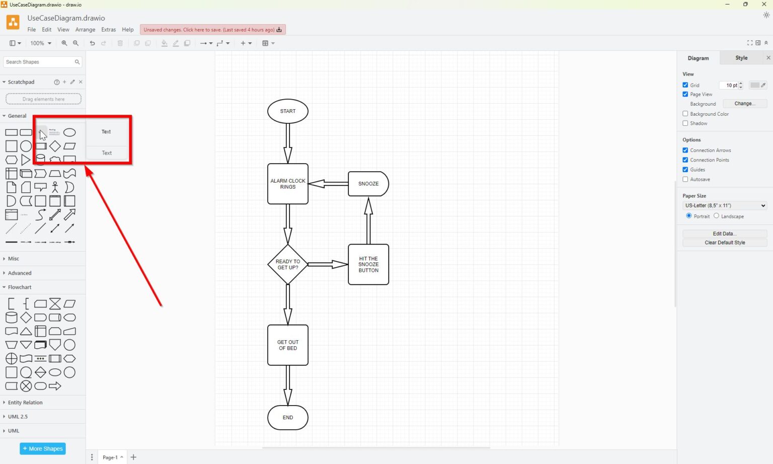 How to Create a Flowchart Example with draw.io | The Requirements Engineer