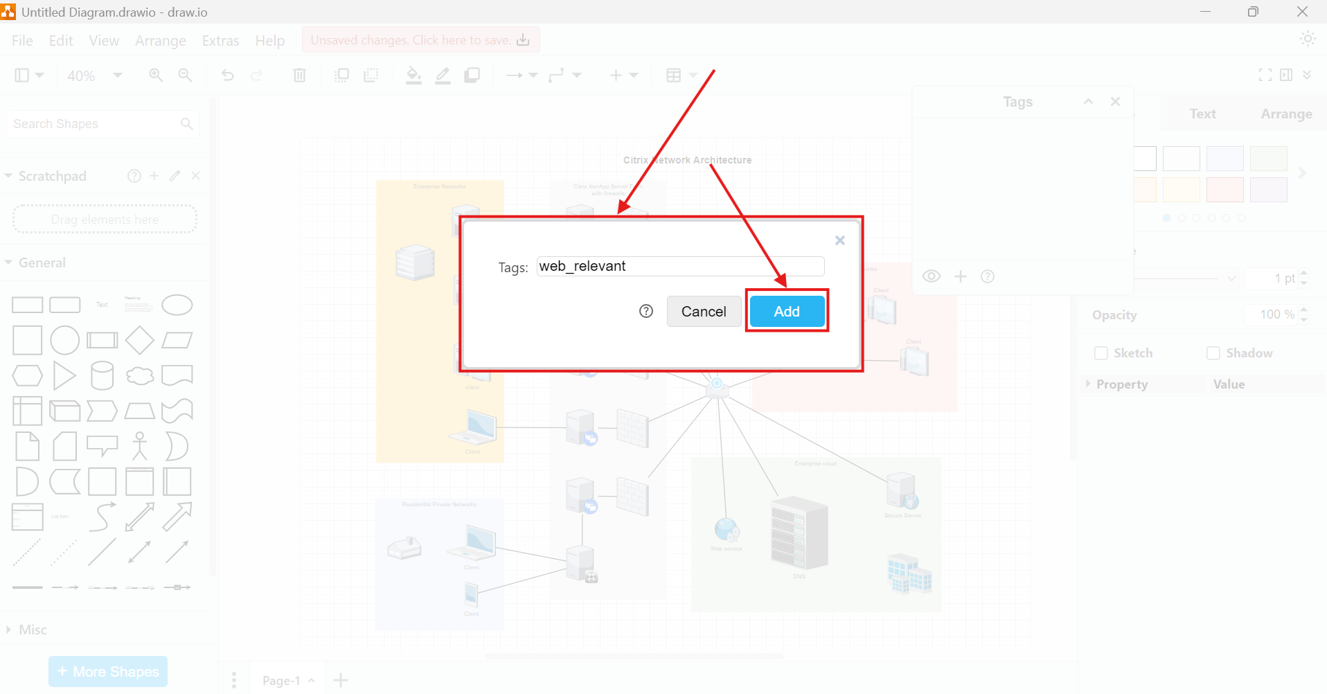 How to Use the Tags View in draw.io | The Requirements Engineer
