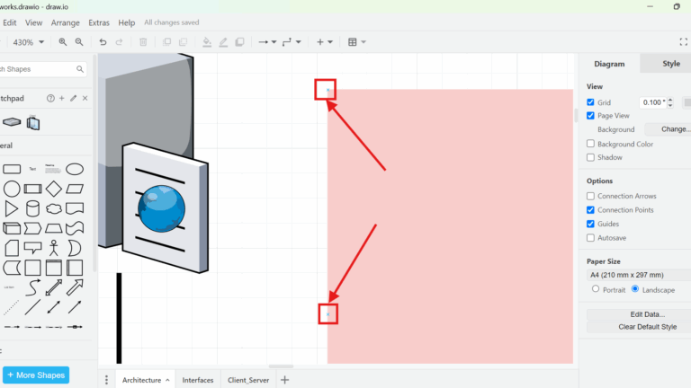Connection Arrows and Points in draw.io | The Requirements Engineer